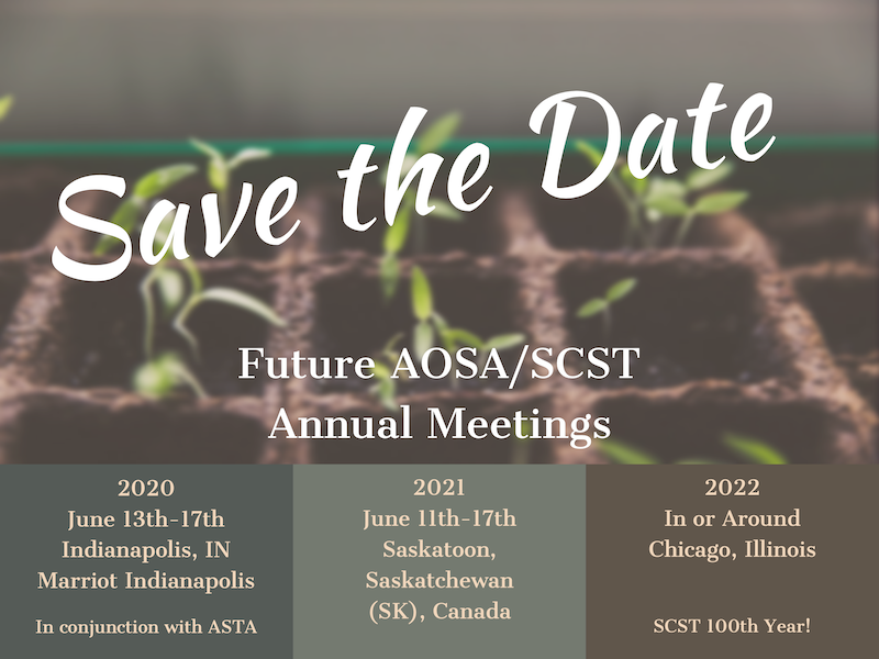 Future Meeting Dates – AOSA | SCST